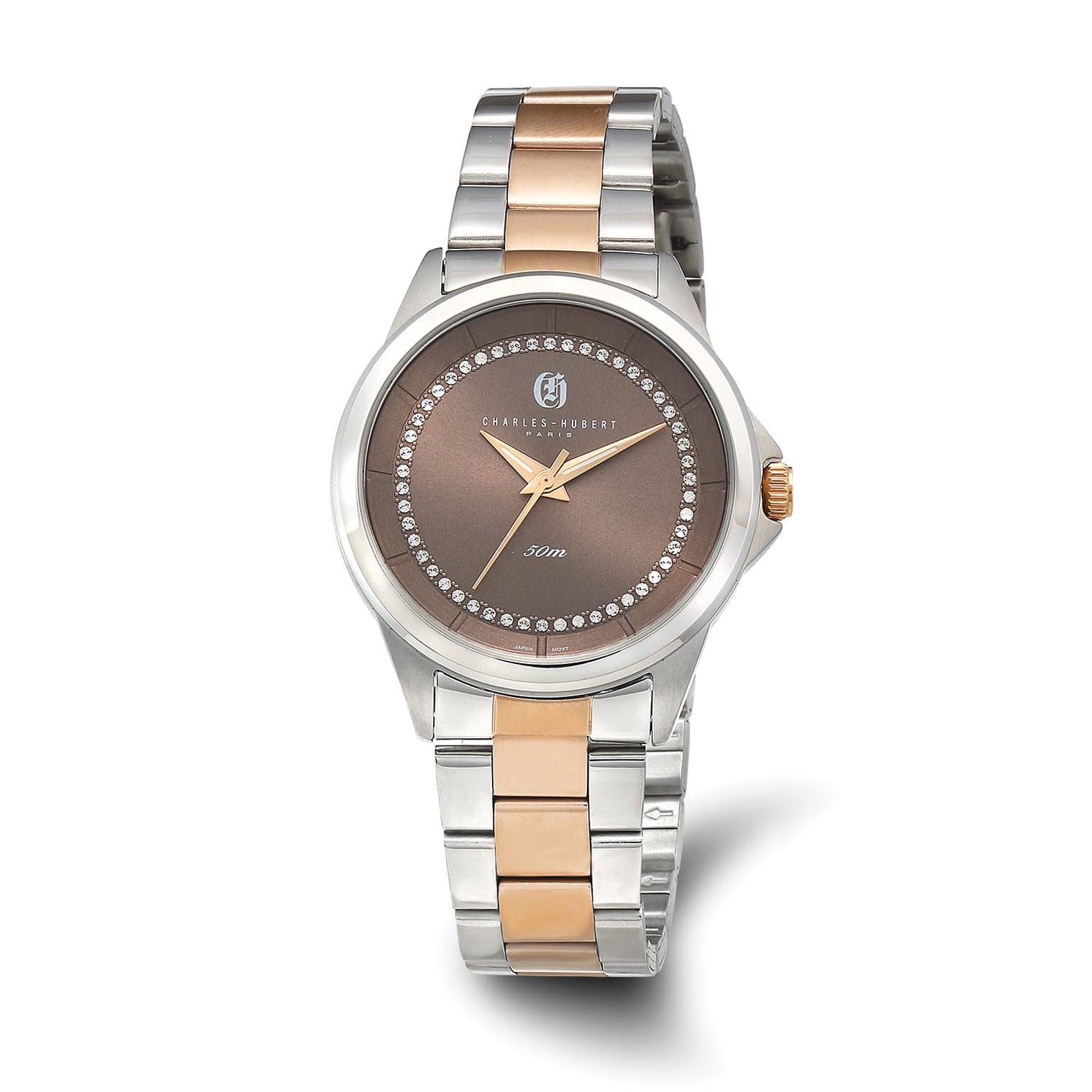 Charles Hubert Stainless Steel Champagne Watch – Jewelryshopping.com